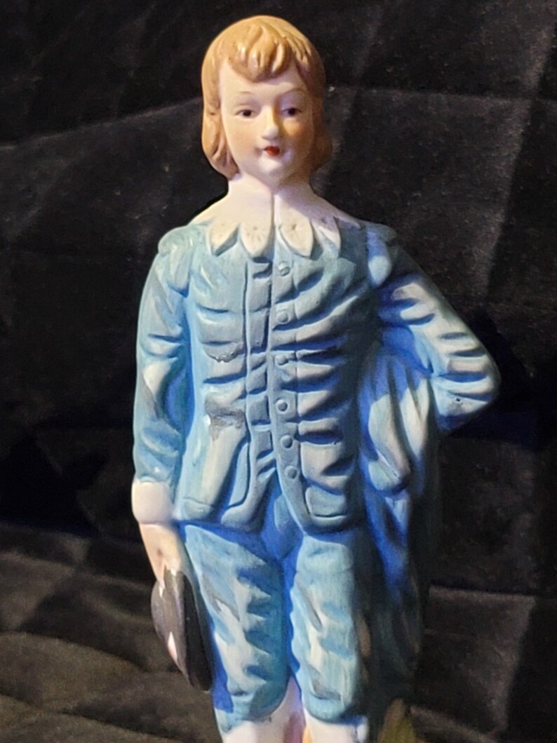 Lefton China BLUE BOY KW387 Porcelain Figurine Collectible. - Etsy