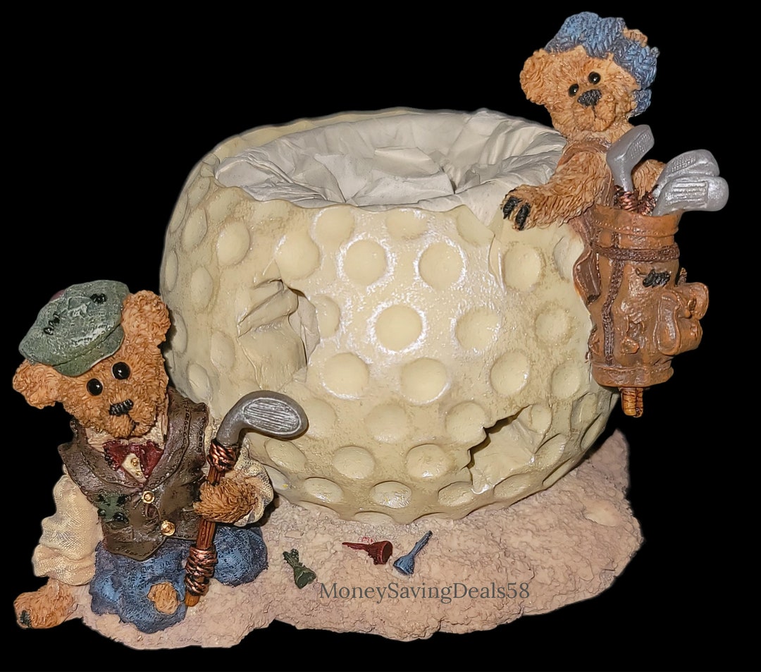 1E, Sebastian and Nicholas...the Lost Ball 1993 Candleholder Boyds Bears Bearstone #27753 ...
