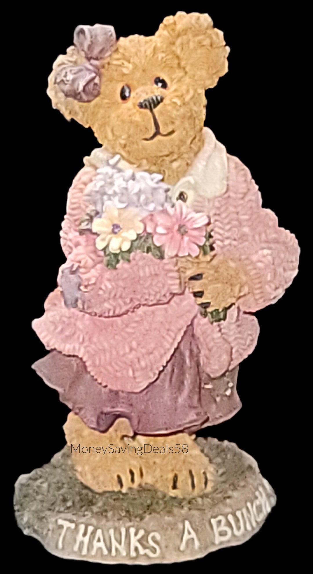 2002 Boyds Bears & Friends Merci Abunch...many Thanks Figurine 228378 ...