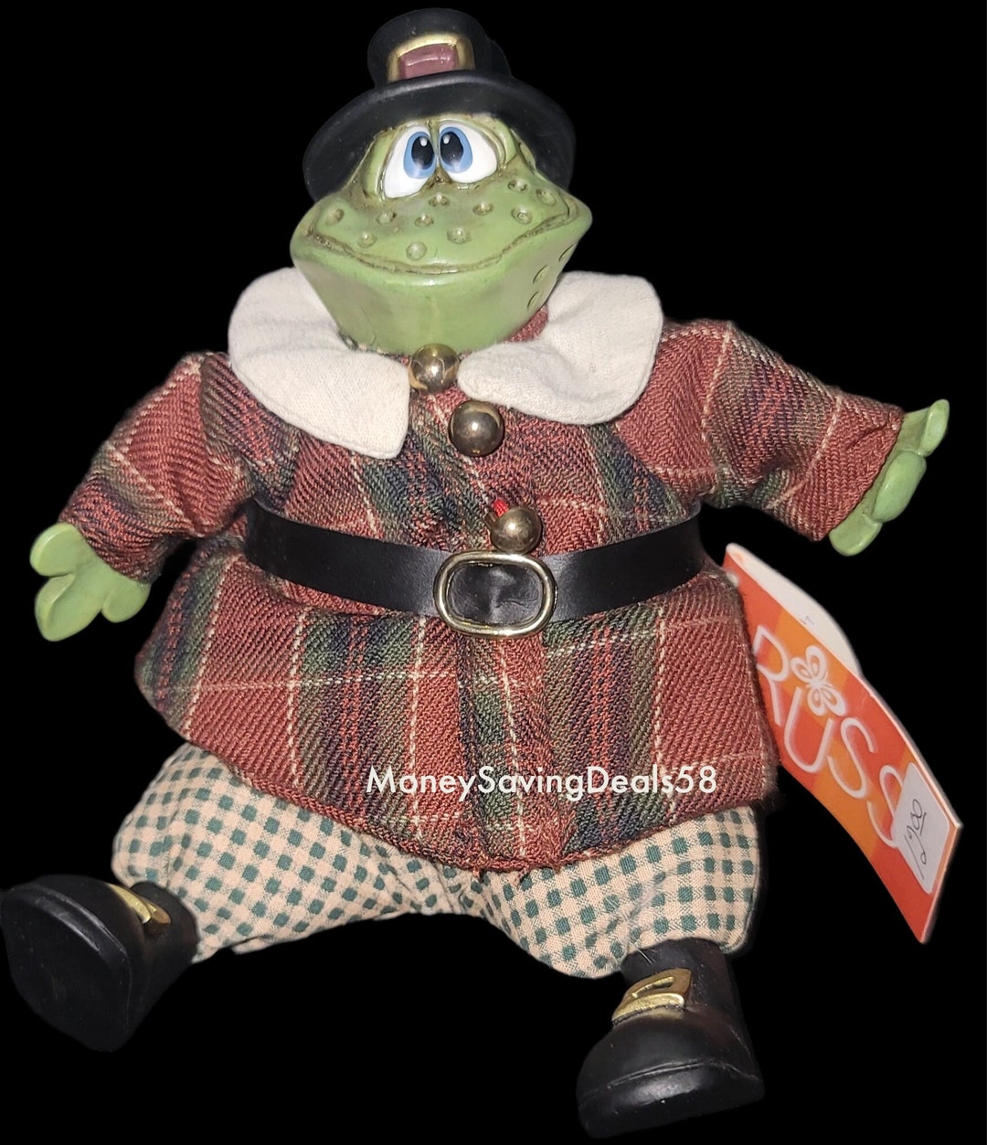Russ Berrie and Co,the Country Folks "harvest T Frog" Green Frog 13012 ...