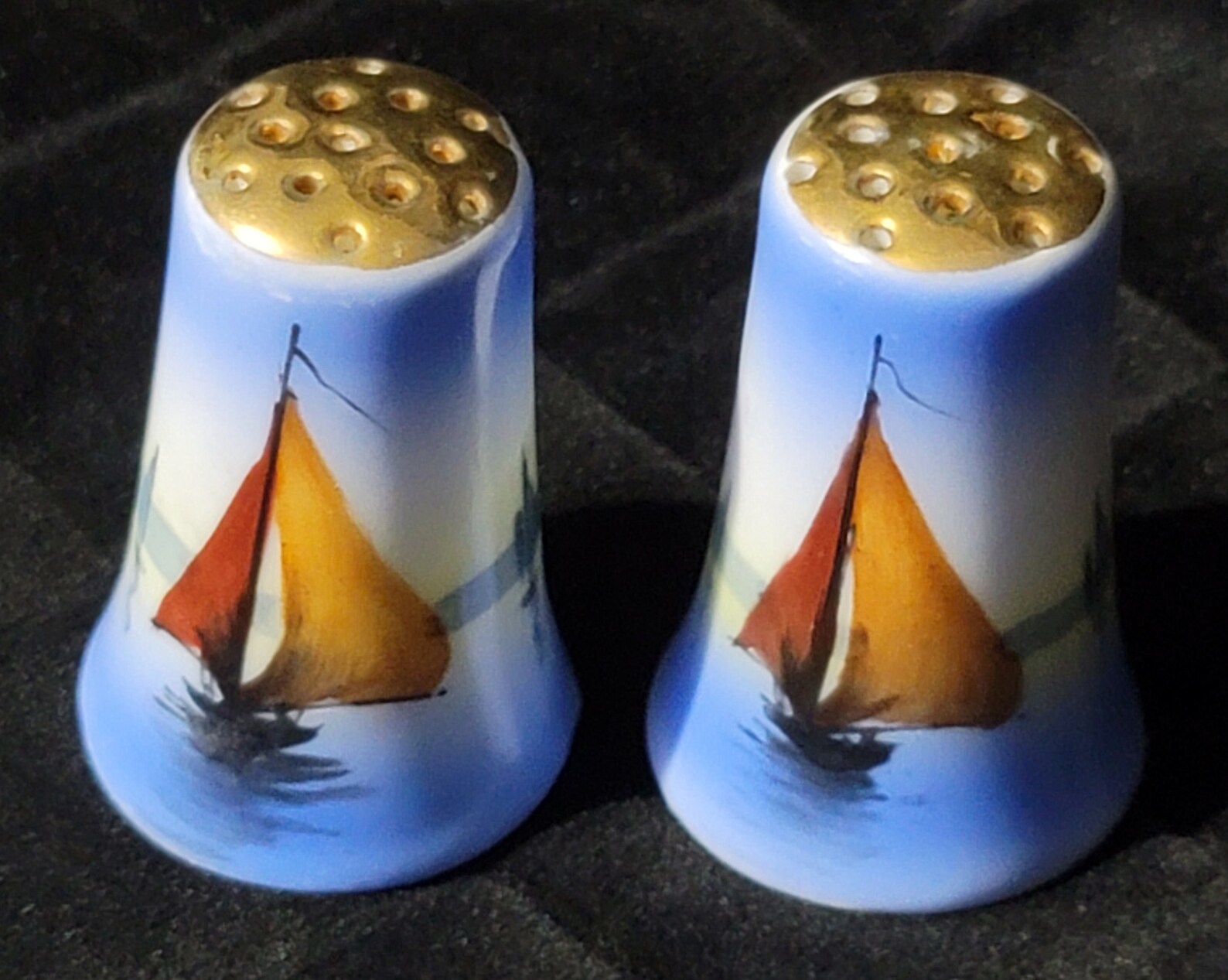 Sail Boat Theme Salt & Pepper Shakers, Collectible, Food, Gift, Vintage ...