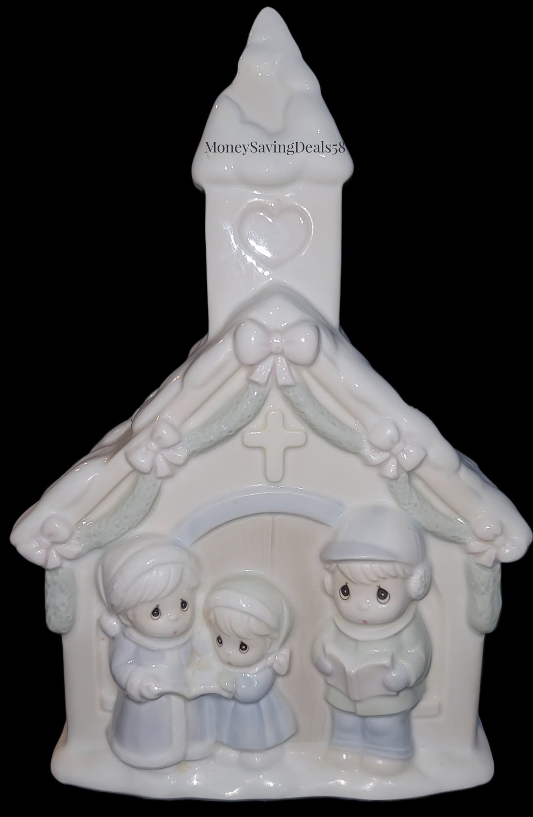 1993 Samuel J Butcher "nightlight Church" Porcelain Figurine ...