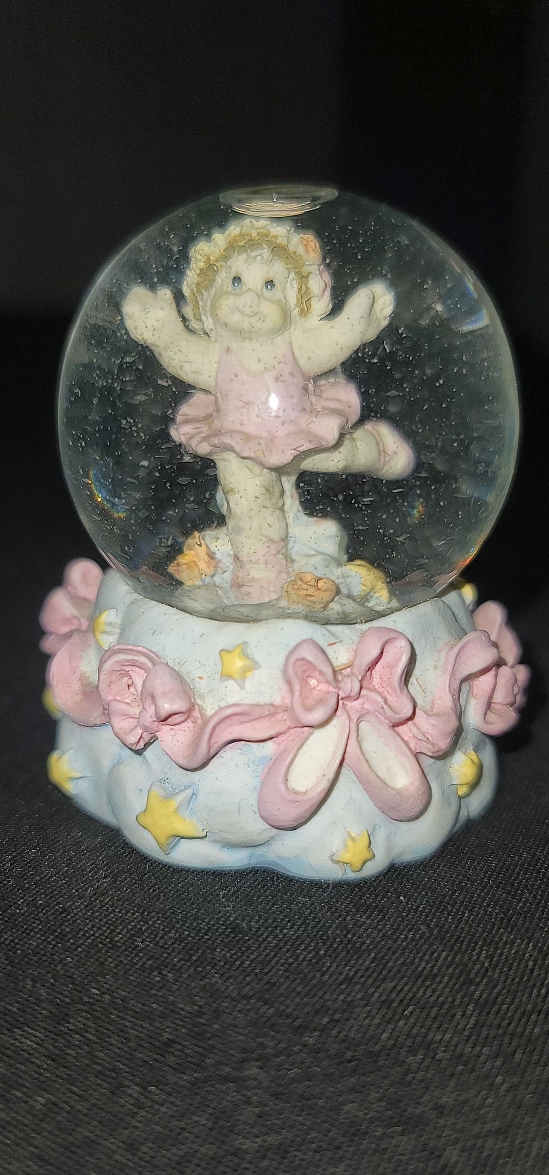 2.5" Snow Cherub Baby Angel Balerina Mini Snow Globe With Glitter Art, Dancing, Cast Art, Love ...
