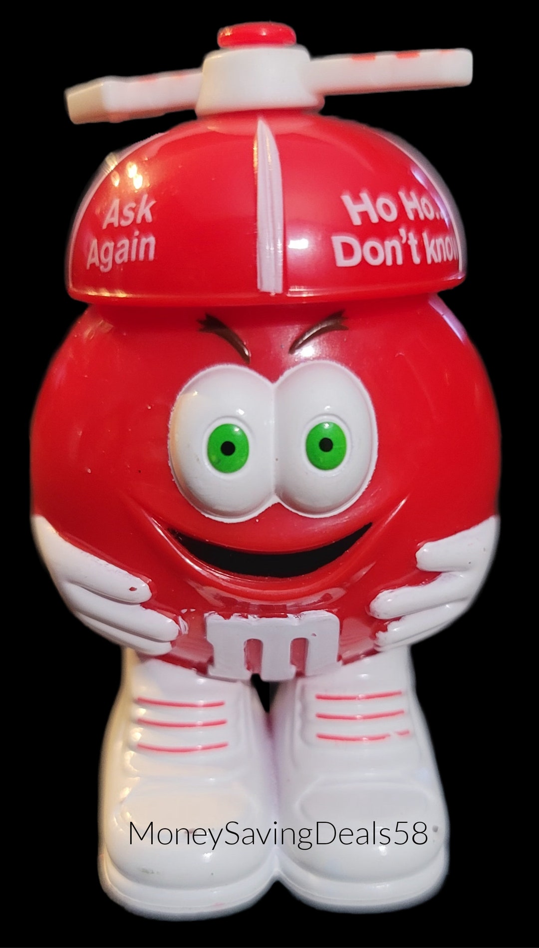 Vintage M&m's Candy Holder: 1990s Mars Inc. Red Hat Spinner Figurine - Etsy