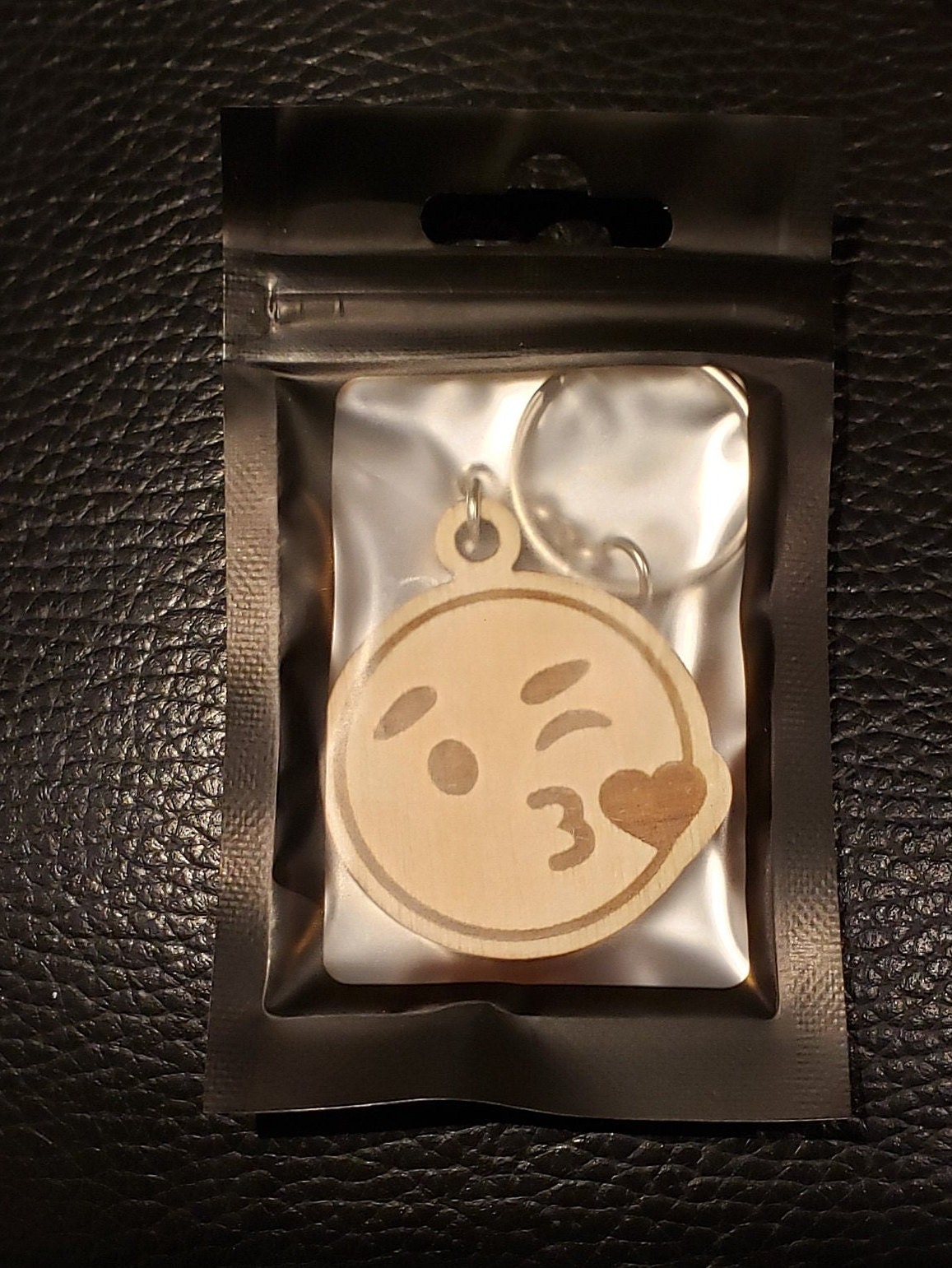 OFFICIAL JOYPIXELS EMOJI Keychains face Blowing a Kiss - Etsy