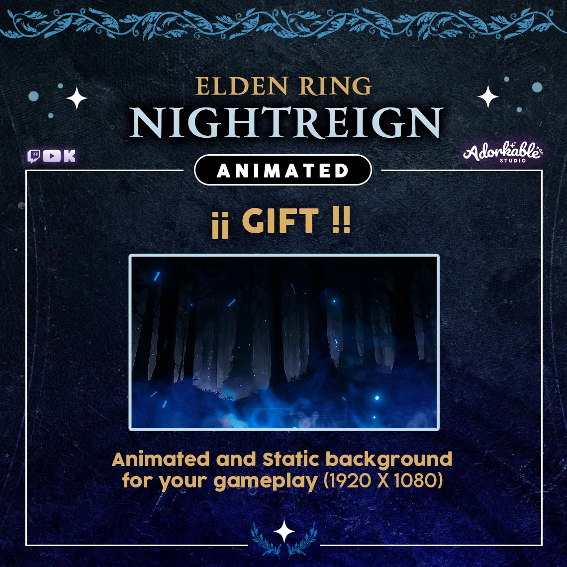 Elden Ring Nightreign Stream Overlay Package | 4 Animated Scenes + 1 ...