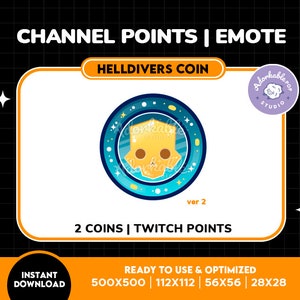 Helldivers 2 Coin Channel Points for Stream - Blue Yellow Version ...
