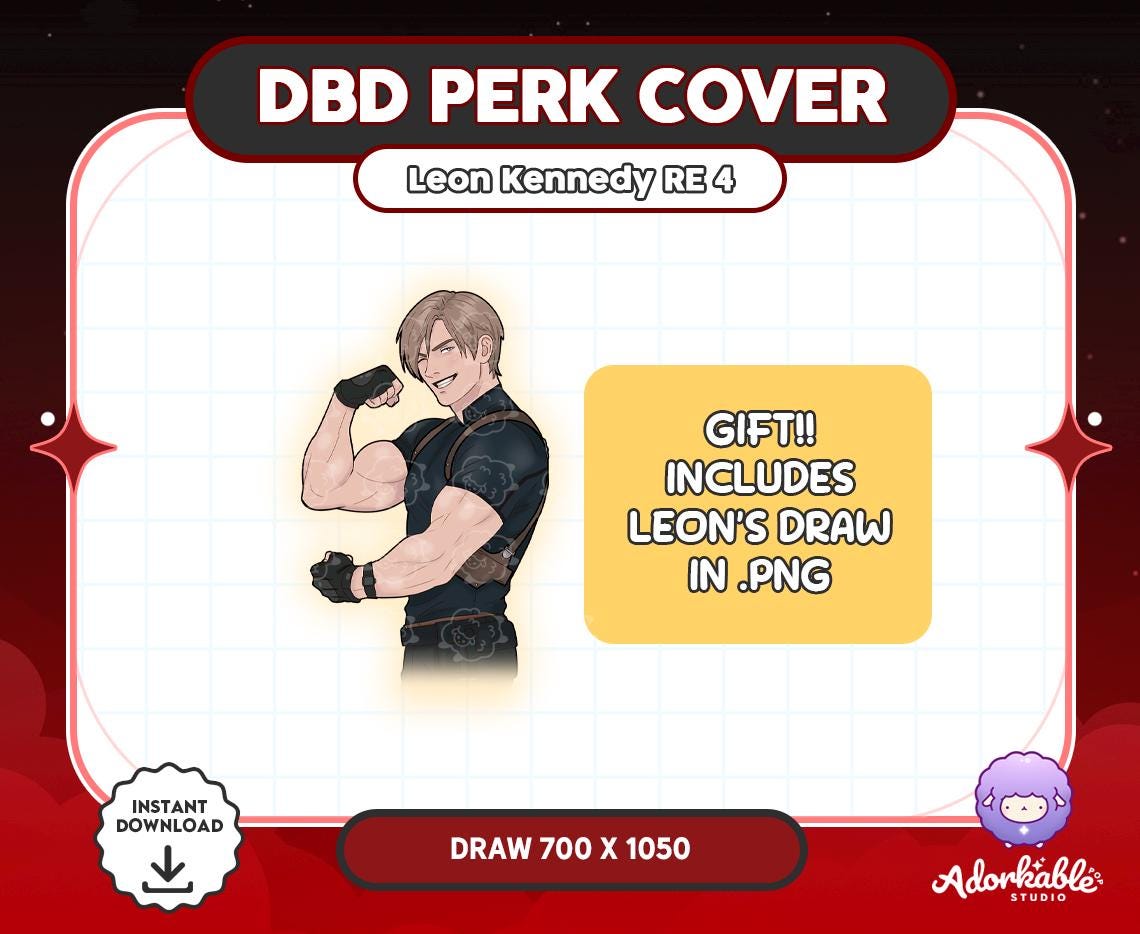 Leon Kennedy DBD Perk Cover HUD Anti Stream Snipe | RE 4 Leon | Dbd ...