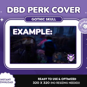 Dead by Daylight Perk Cover HUD Anti Stream Snipe | Gothic Skull 8 ...