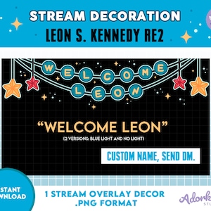 Welcome Leon Banner Resident Evil - Etsy