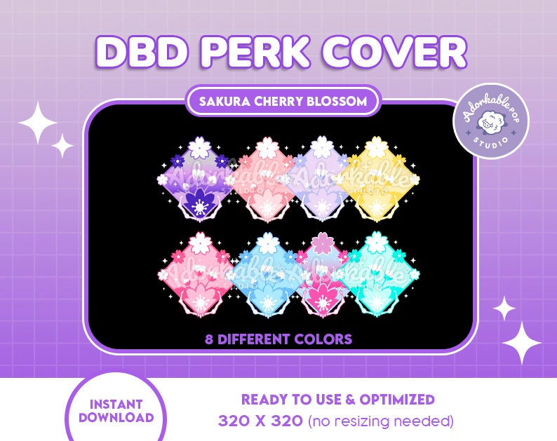 Dead by Daylight Perk Cover HUD Anti Stream Snipe Sakura Cherry Blossom ...