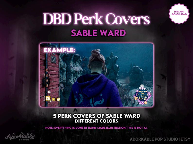 DBD Perk Cover HUD Anti Stream Snipe | Sable Ward 5 Designs | DBD ...