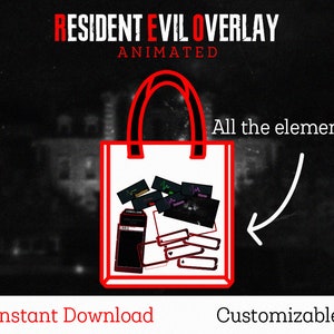 Resident Evil Stream Overlay Animated Set for Twitch / Border / Webcam ...