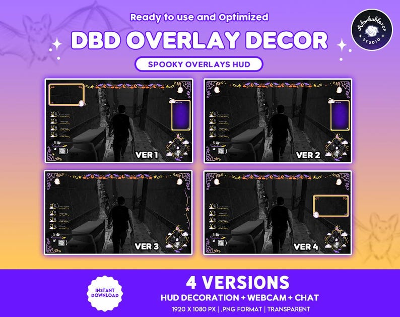 DBD Overlay Decor HUD | Spooky Halloween | HUD Decoration Dead by ...