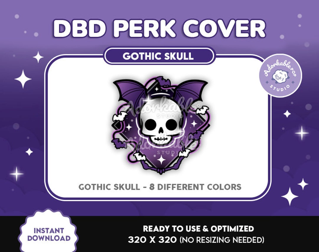 Dead by Daylight Perk Cover HUD Anti Stream Snipe | Gothic Skull 8 ...
