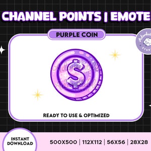 Purple Coin Channel Points for Stream | Twitch | Youtube | Discord ...