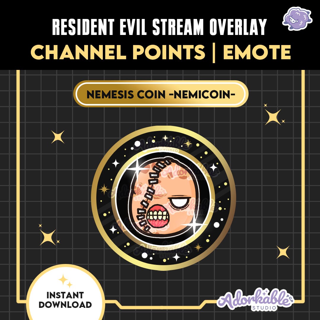 Resident Evil 3 Overlay NEMESIS Channel Point | Coin | Emote | Twitch ...