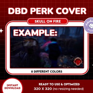 Dead by Daylight Perk Cover HUD Anti Stream Snipe | 8x Skull on Fire ...