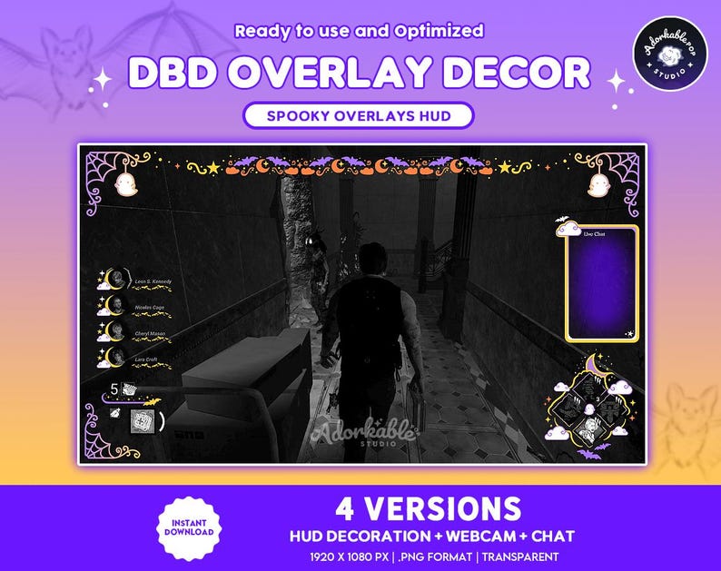 DBD Overlay Decor HUD | Spooky Halloween | HUD Decoration Dead by ...