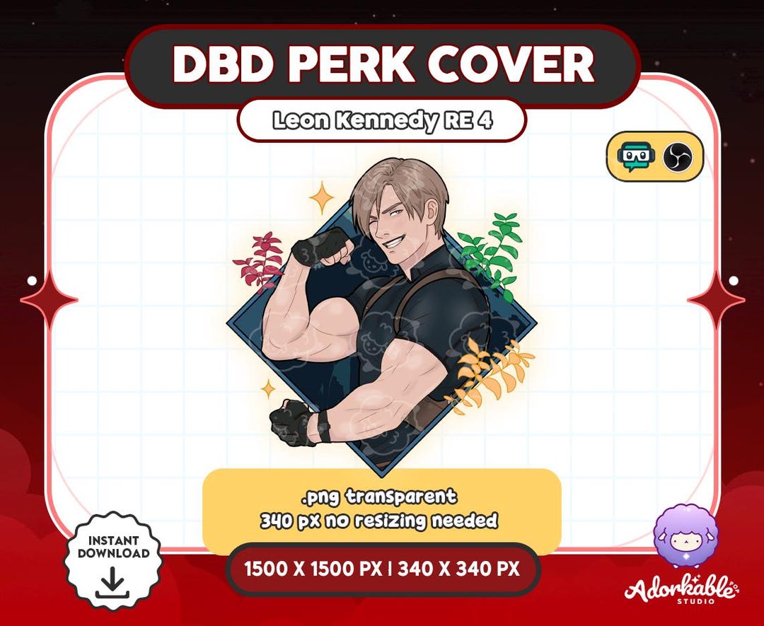 Leon Kennedy DBD Perk Cover HUD Anti Stream Snipe | RE 4 Leon | Dbd ...