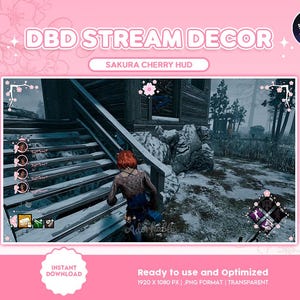 DBD Decor Game Overlay | Sakura Cherry | HUD Decoration Dead by ...