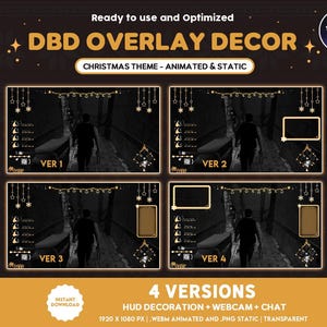 DBD Christmas Overlay Decor HUD Animated | Xmas Theme | HUD Decoration ...
