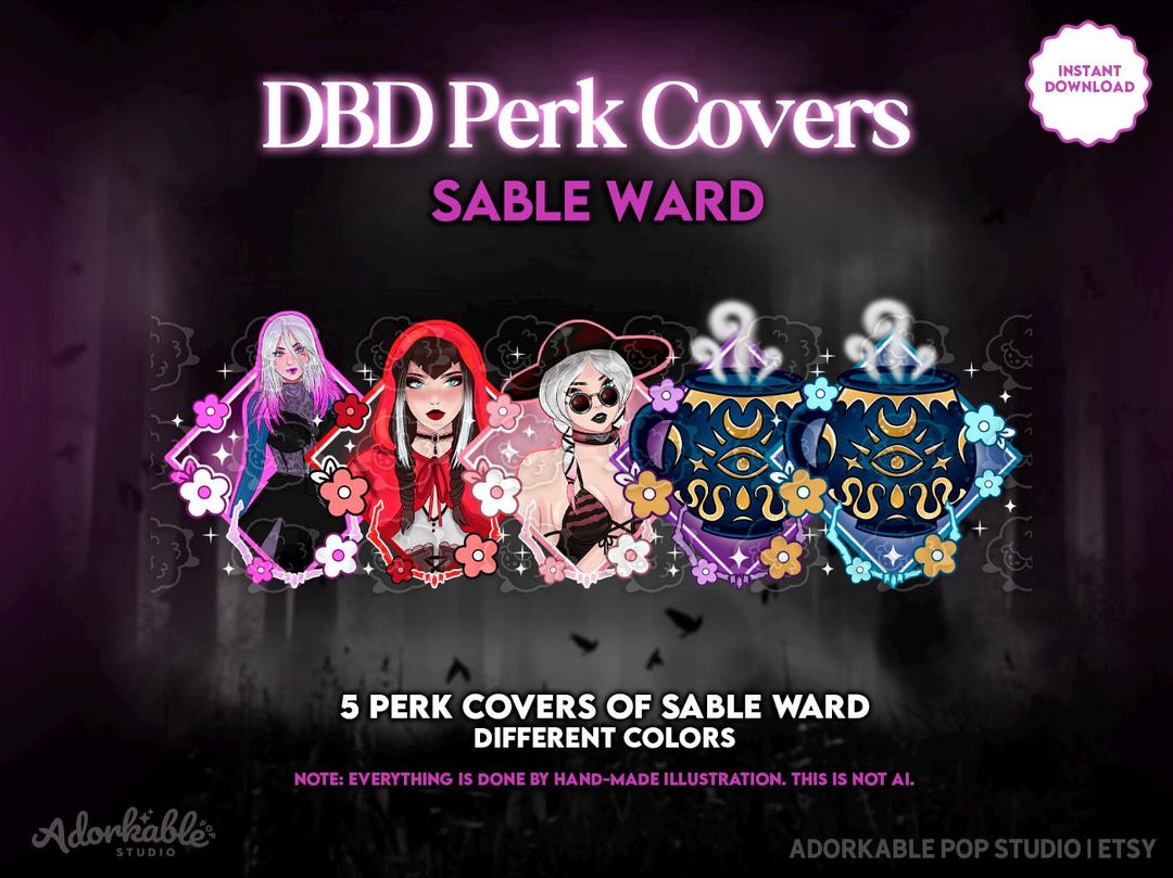 DBD Perk Cover HUD Anti Stream Snipe | Sable Ward 5 Designs | DBD ...