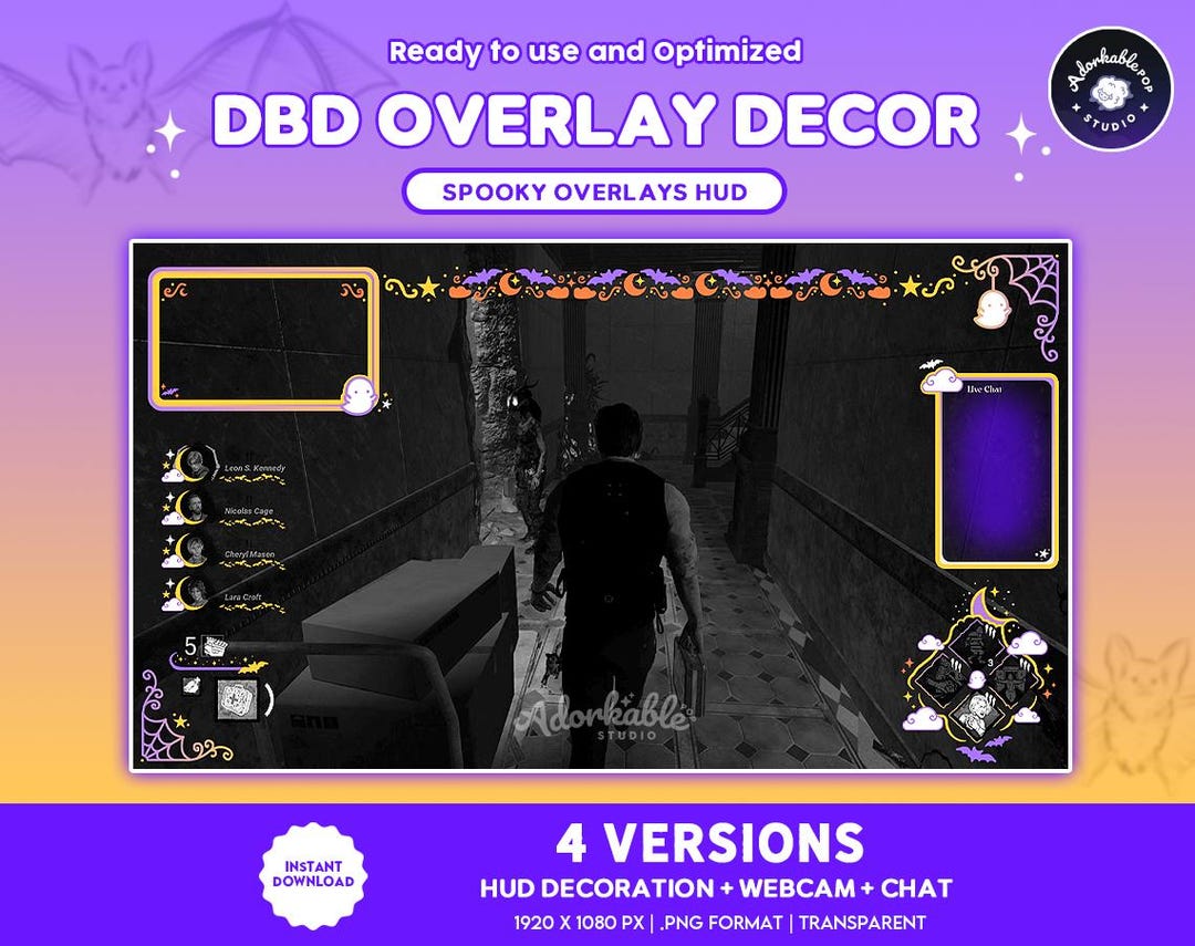 DBD Overlay Decor HUD | Spooky Halloween | HUD Decoration Dead by ...