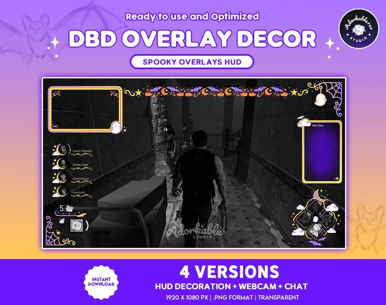 DBD Overlay Decor HUD | Spooky Halloween | HUD Decoration Dead by ...