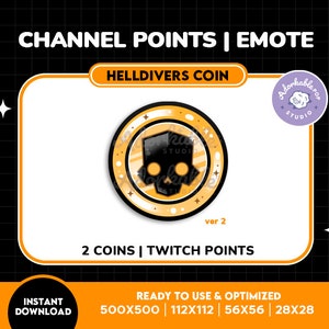 Helldivers 2 Coin Channel Points for Stream - Black Yellow Version ...