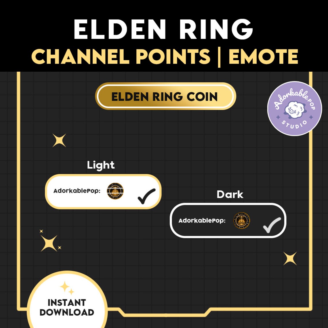 Elden Ring Coin Channel Point | Emote | Twitch | Youtube | Discord ...