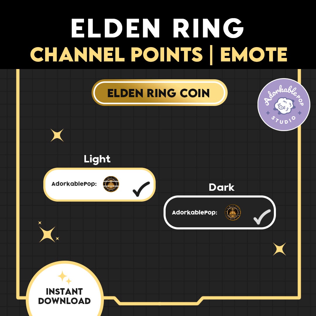Elden Ring Coin Channel Point | Emote | Twitch | Youtube | Discord ...