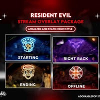 Resident Evil - Streaming Overlay for Twitch, Youtube and Facebook (PC ...