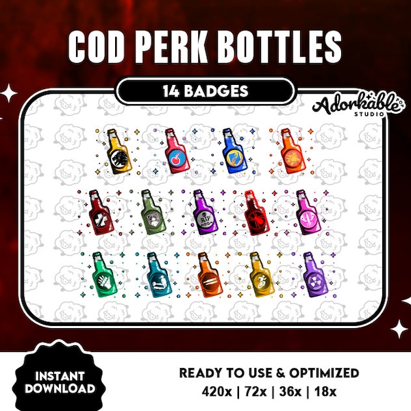 Call of Duty Perk Bottles - Etsy