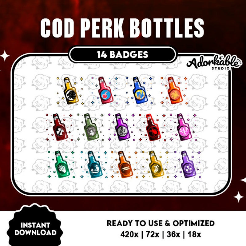 Call of Duty Perk Bottles - Etsy