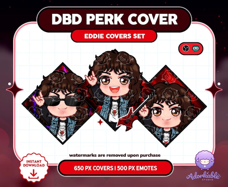 DBD Eddie Perk Cover Stream Overlay | HUD Anti Stream Snipe | Twitch ...