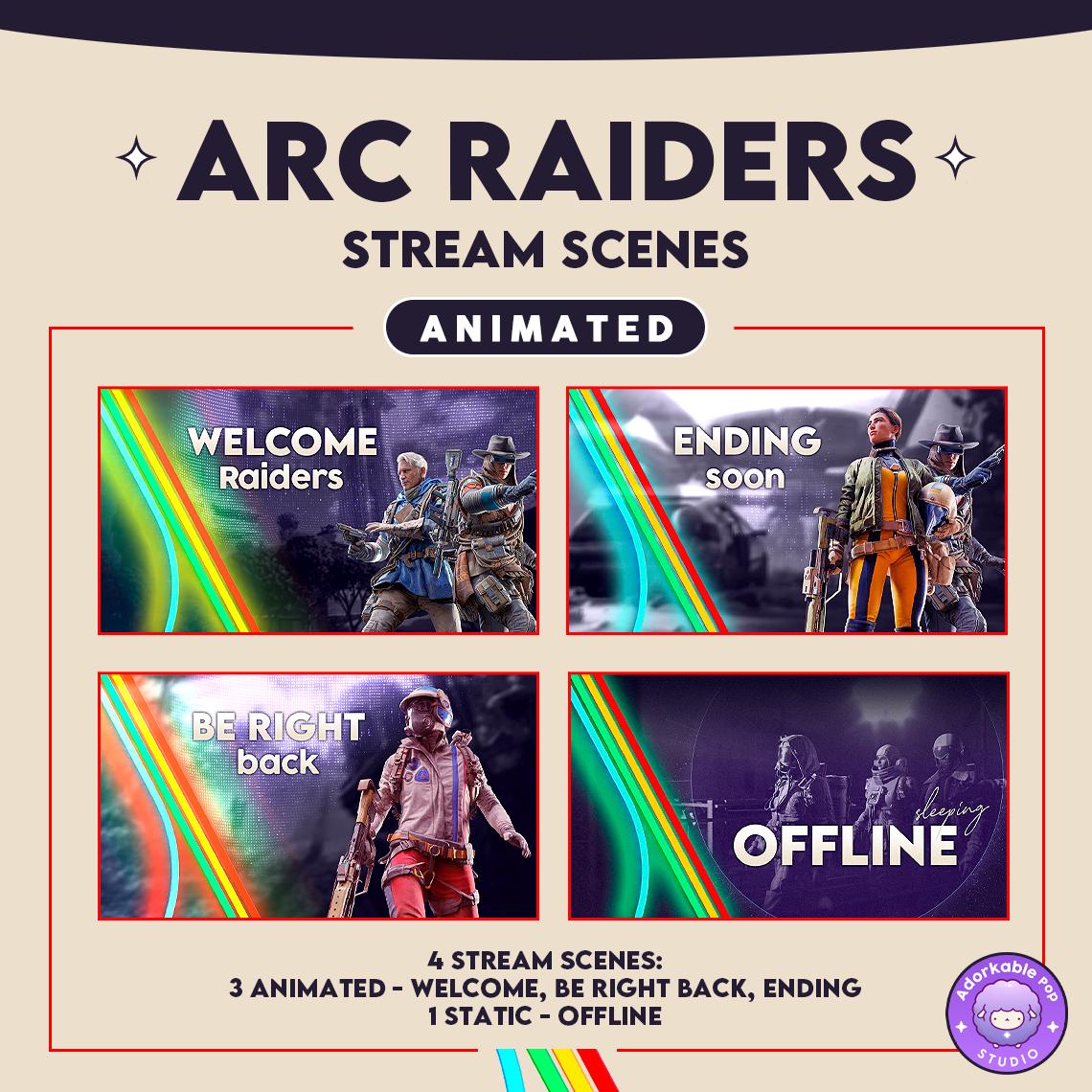 Arc Raiders Stream Overlay | Animated Scenes | Kick | Youtube | Twitch ...