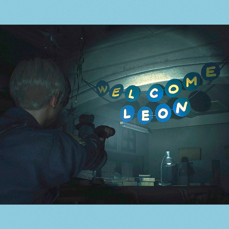 Leon S. Kennedy Stream Overlay Decoration Resident Evil 2 | Twitch ...
