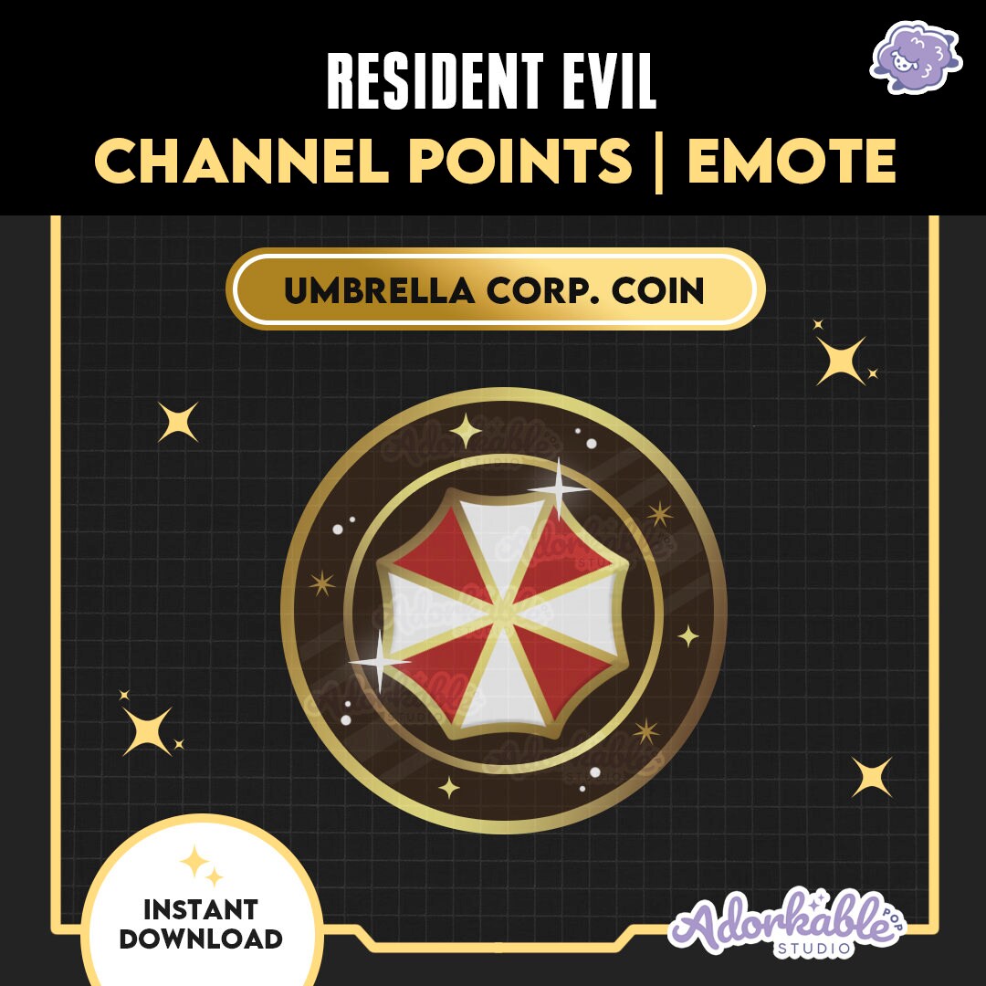 CHANNEL POINT Resident Evil Umbrella Corp | Emote | Twitch | Youtube ...