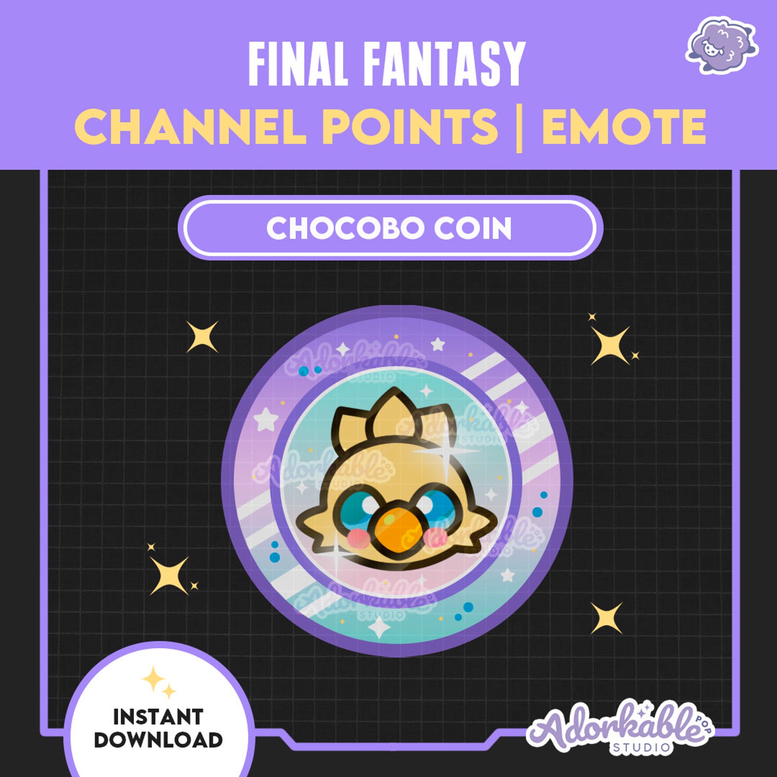 CHANNEL POINT Chocobo Final Fantasy | Emote | Twitch | Youtube ...