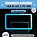Neon Blue Animated Twitch Border Set | Webcam Frame | Game Border | Chatbox | Stream Setup ...