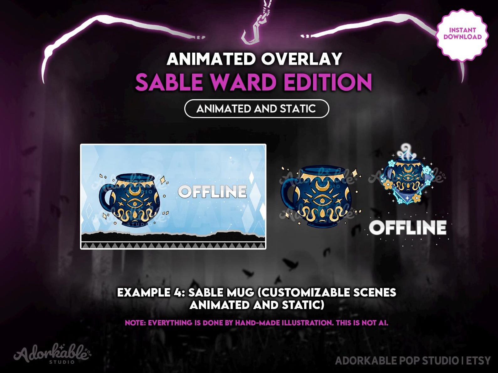 Sable Ward Dead by Daylight Overlay Animated and Static | 4 Scenes ...