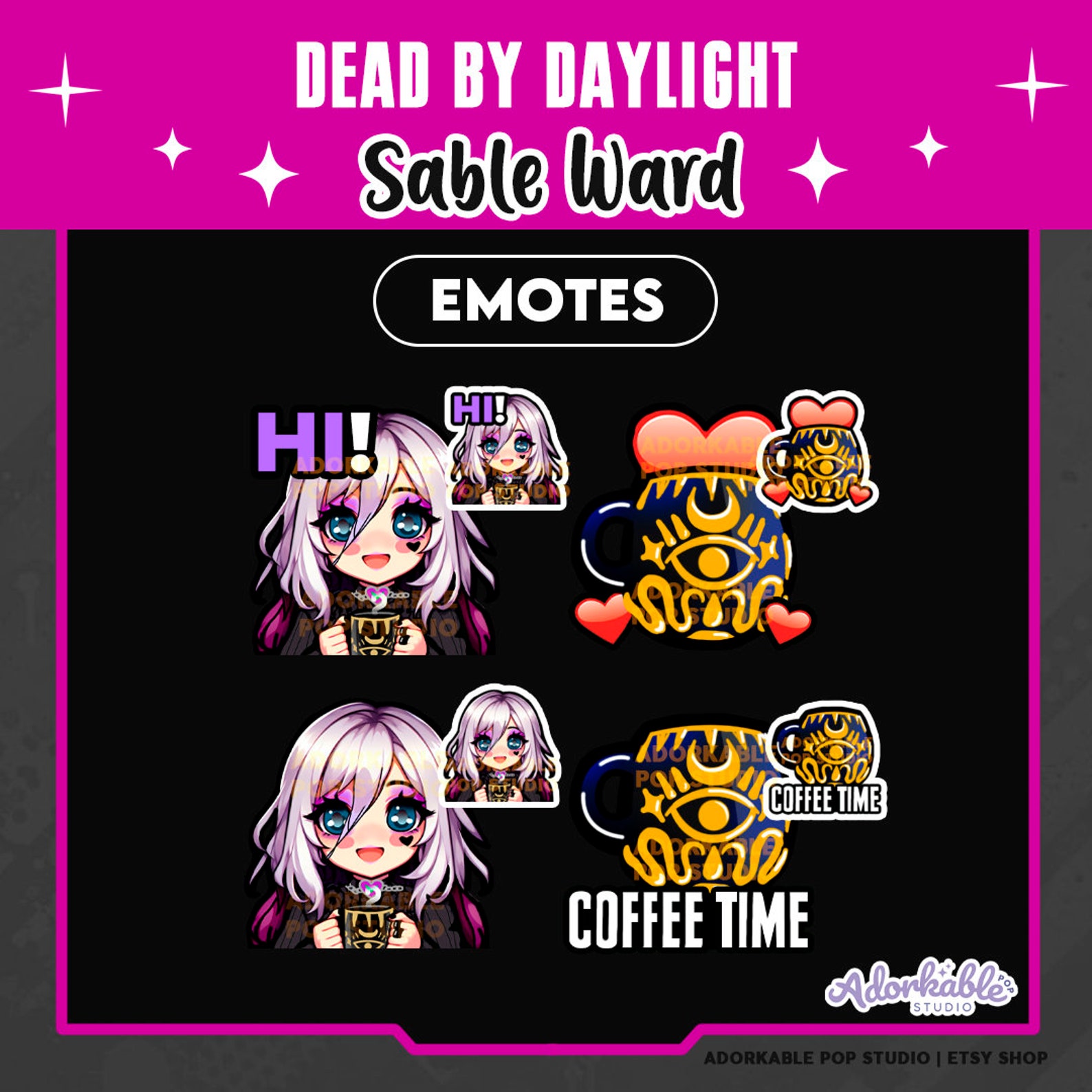 Dead by Daylight SABLE WARD Emote Twitch Stream / Survivor / Discord ...