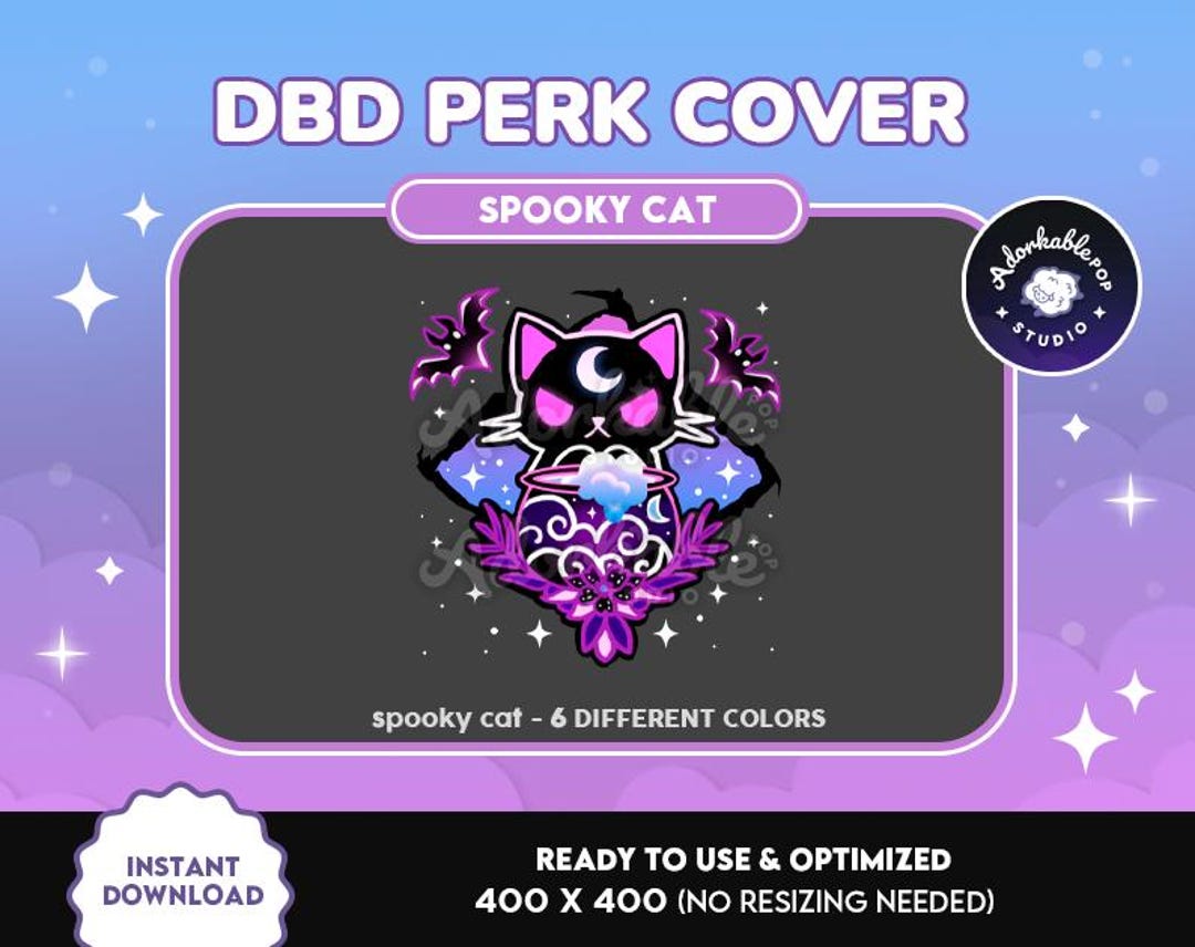 DBD Perk Cover HUD Anti Stream Snipe | 6x Spooky Cat | DBD Stream ...