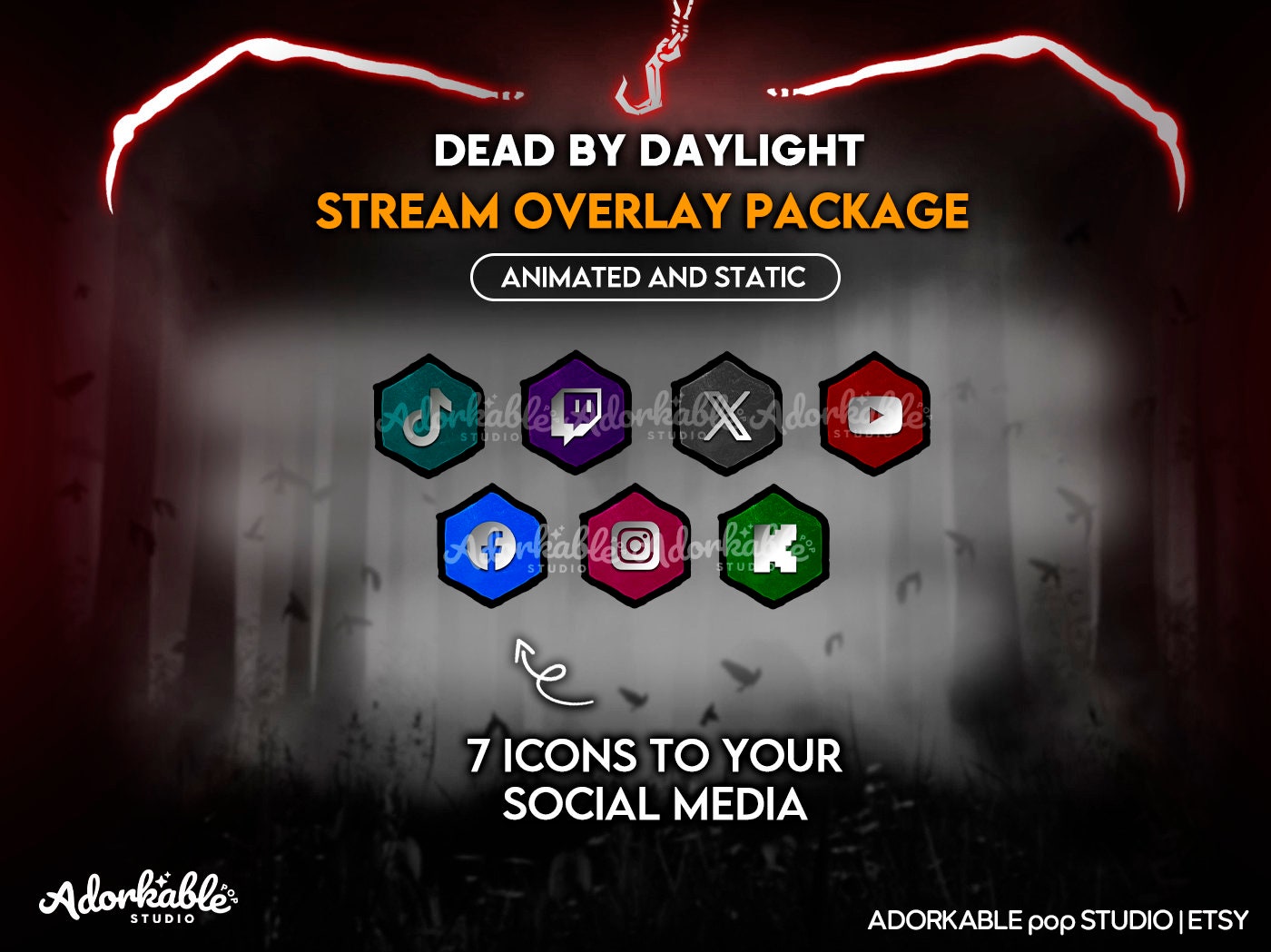 Dead by Daylight Super Overlay Package Animated and Static | Panels ...