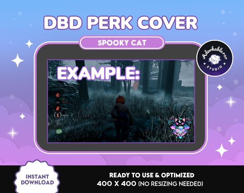 DBD Perk Cover HUD Anti Stream Snipe | 6x Spooky Cat | DBD Stream ...
