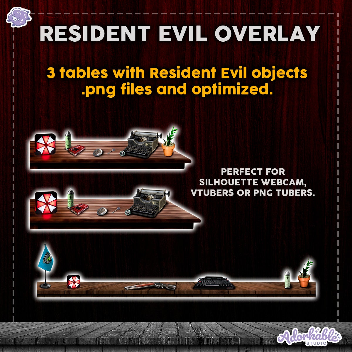 Resident Evil Super Overlay Set for Twitch / Animated and Static Stream ...