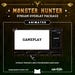 Monster Hunter Wilds Animated Stream Overlay Package | Twitch, Youtube ...