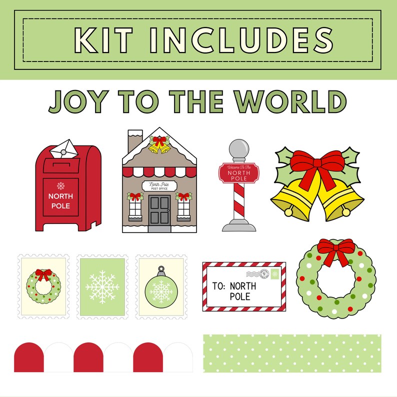 Letter to Santa Bulletin Board Kit, Winter Class Bulletin Board ...