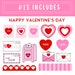 Valentine Letters Bulletin Board Kit, Valentine Decor, Valentine ...